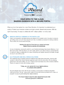 iRecord Cloud | Interview Recording Equipment