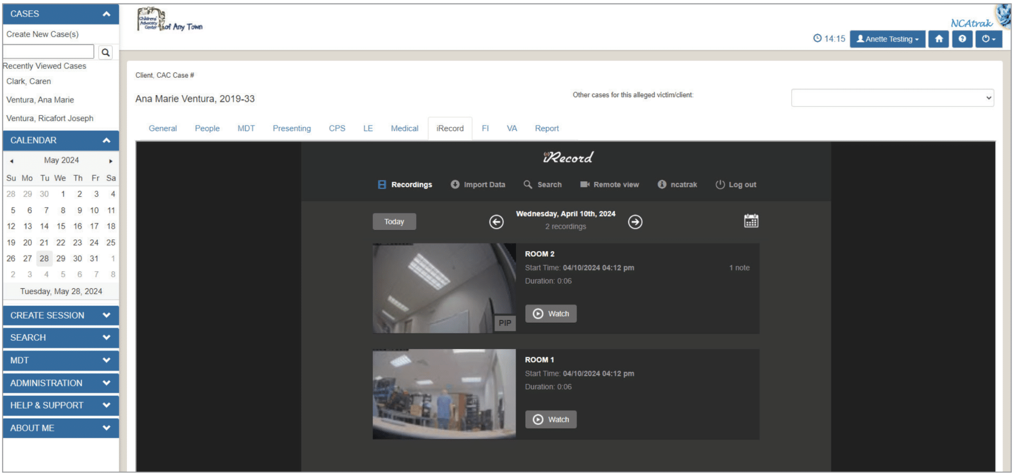 NCAtrak Integration | Law Enforcement | Interview Room Recording Equipment